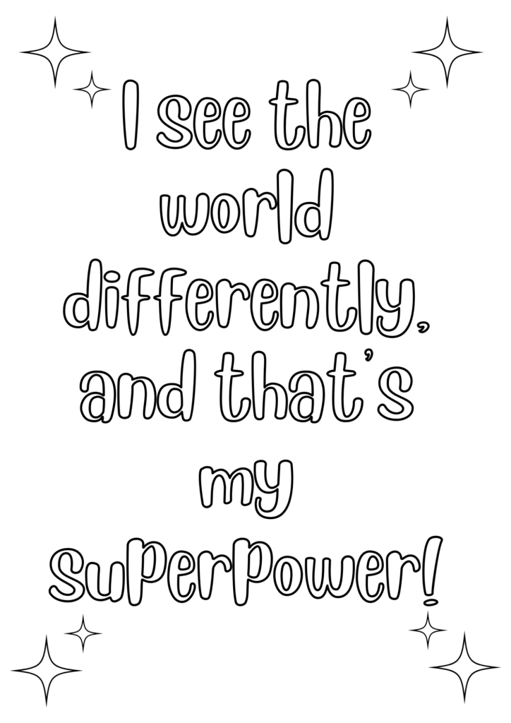 Autism Colouring Sheets | Positive, Affirming & Free