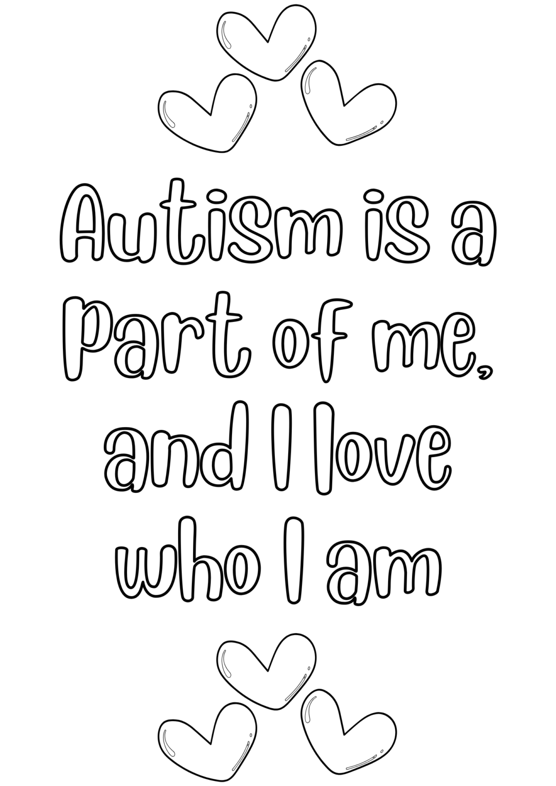 Autism Colouring Sheets | Positive, Affirming & Free