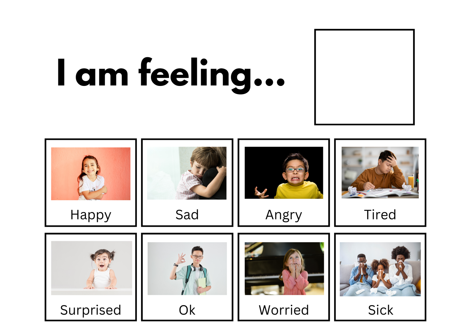 Feelings Boards for Autism | Free Visual Emotion Support