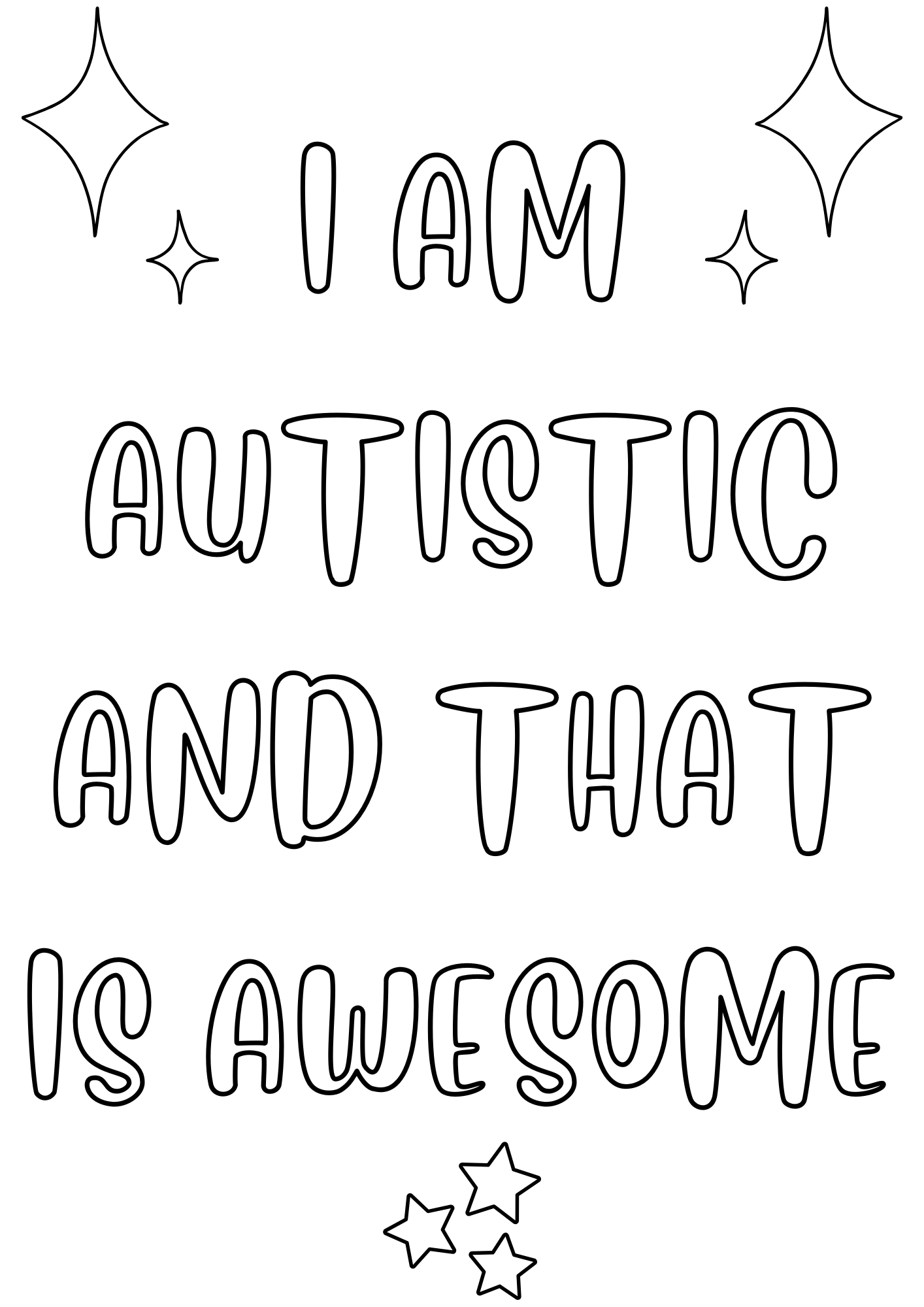 Autism Colouring Sheets | Positive, Affirming & Free