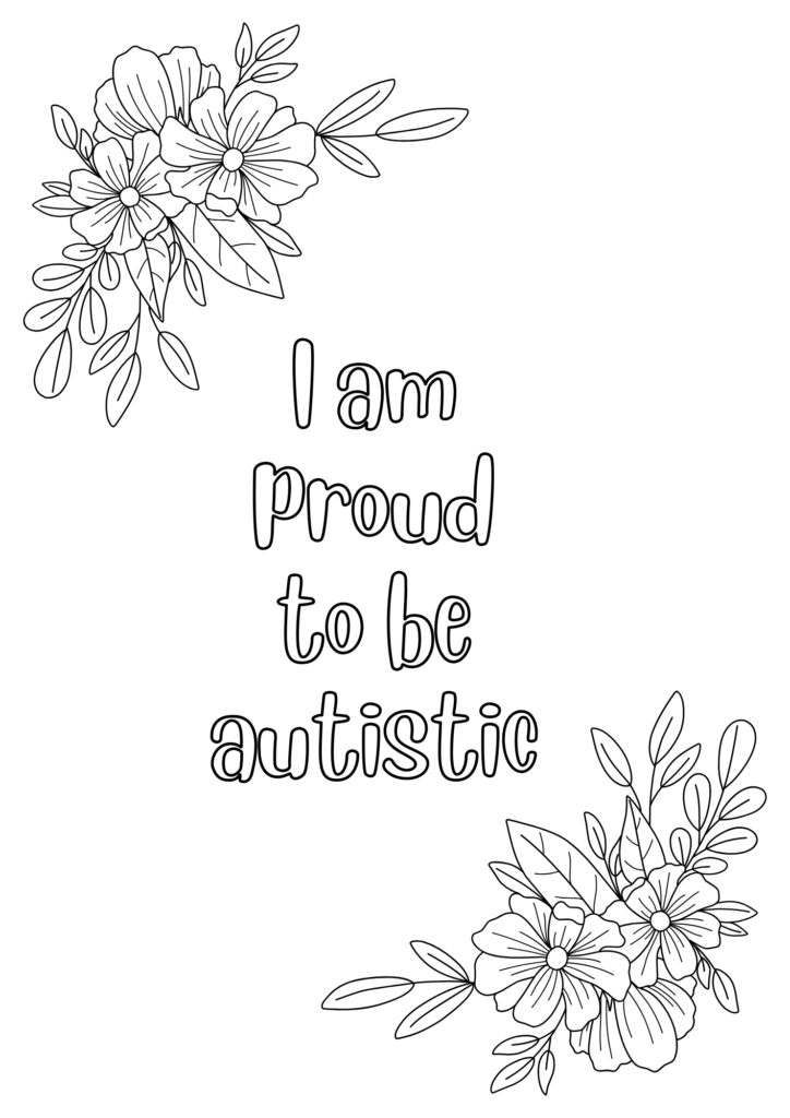 Autism Colouring Sheets | Positive, Affirming & Free