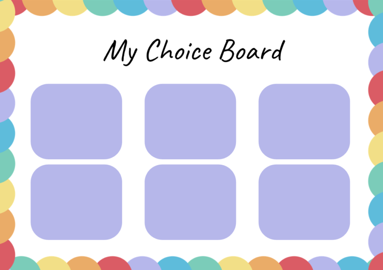 Choice Board for Autism | Free Visual Communication Tool